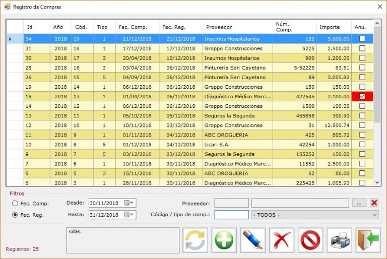 Sistema para registro de compras – Anubis Software